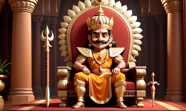 An ancient mythological Indian Hindu king named Dhananjay Sa... by Kanhu Bishwal - Playground