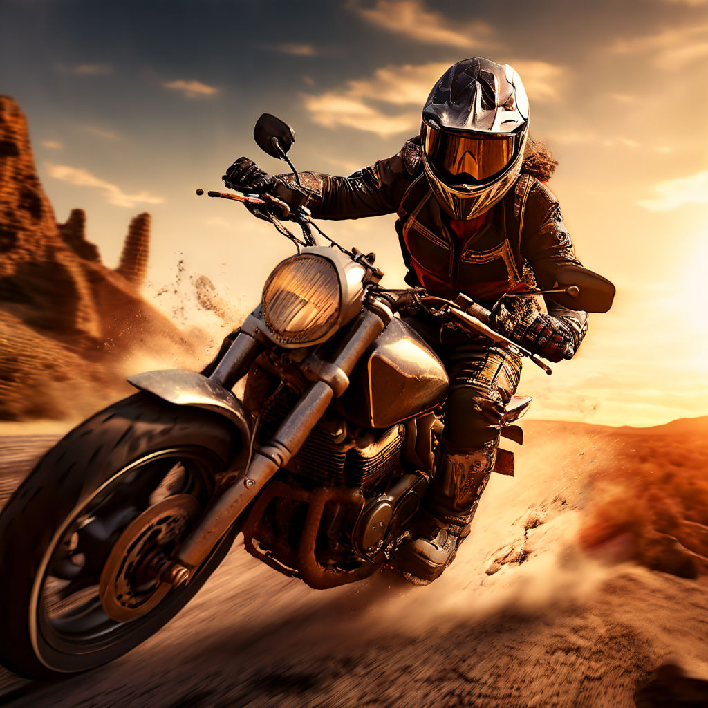 Una paloma alucinante volando sobre una moto voladora by Sebastian Roco ...