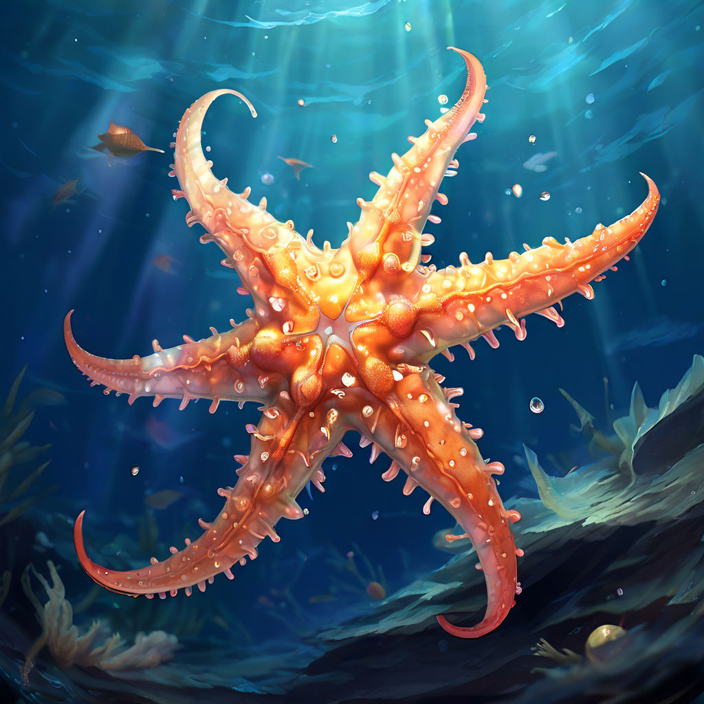 Starfish, anime style by Ulrich - Playground