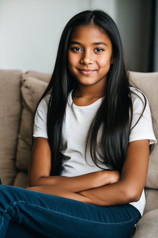 Portrait of a 13 year old girl by Adriano Rinaldi - Playground