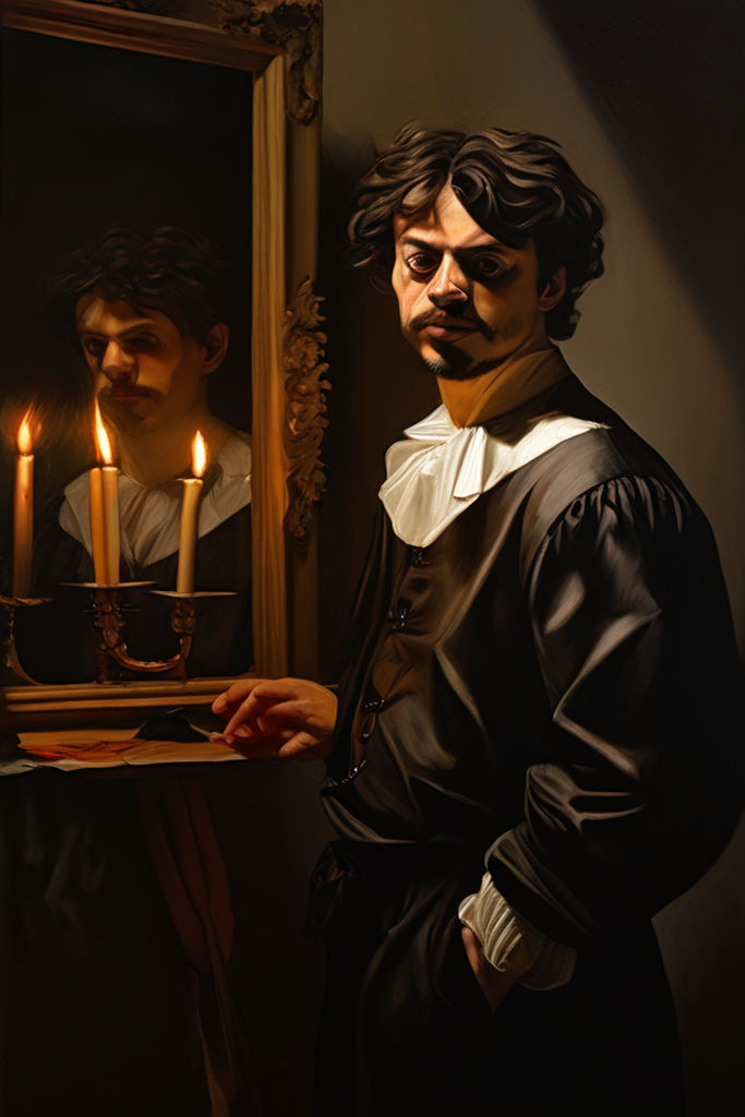 Self-portrait of Caravaggio by Белочка Руденко - Playground