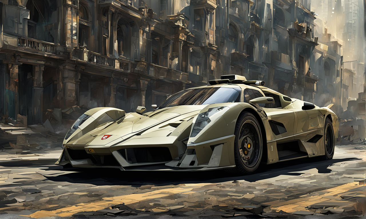 Hybrid light armored car with Ferrari F50 aesthetics by Виктор Dry ...