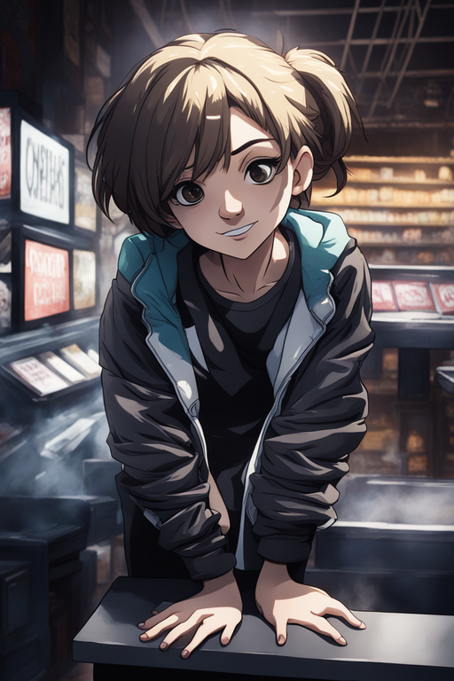 Beautiful caucasian tomboy woman who works at Hot Topic by Carl Wheezer ...