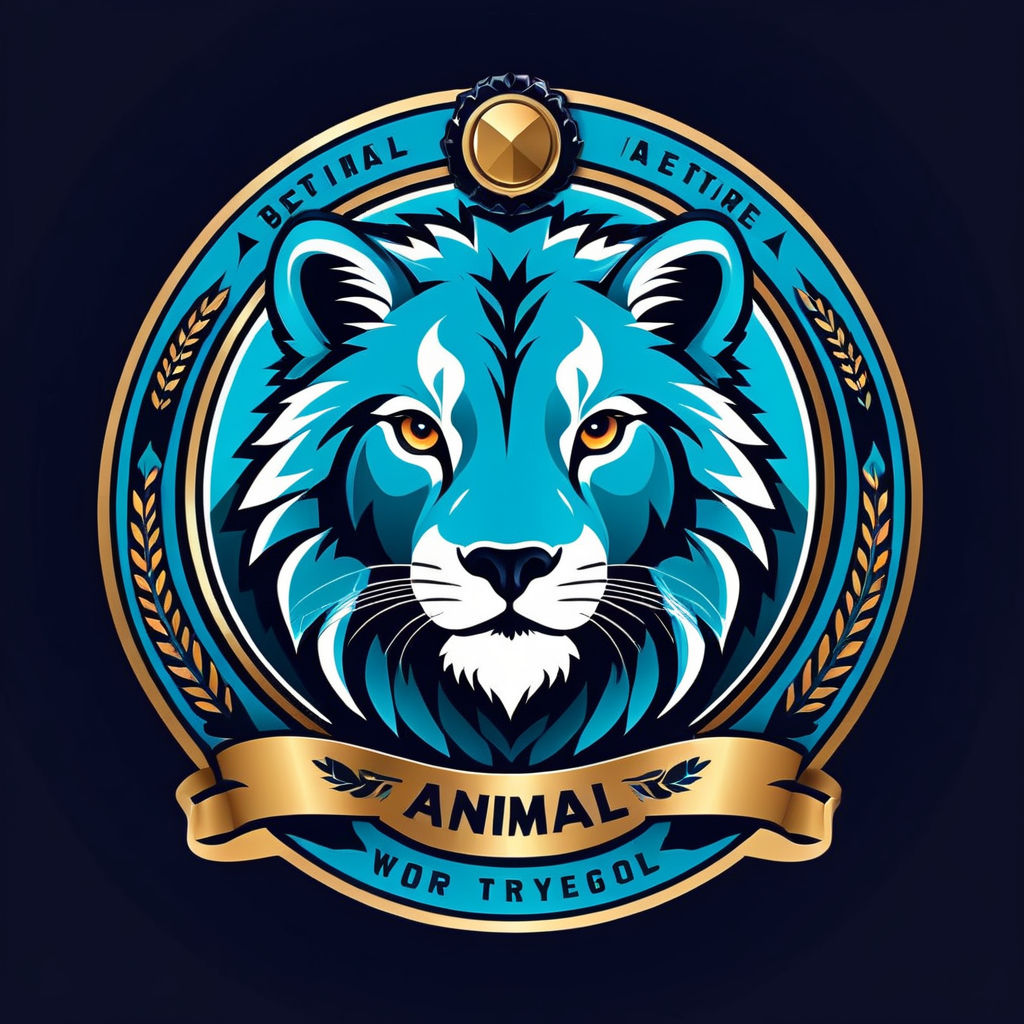 Animal logo vector with badge by 08_Aliyah Mafazah - Playground