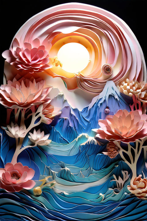 3D paper art by Oleg Ts - Playground