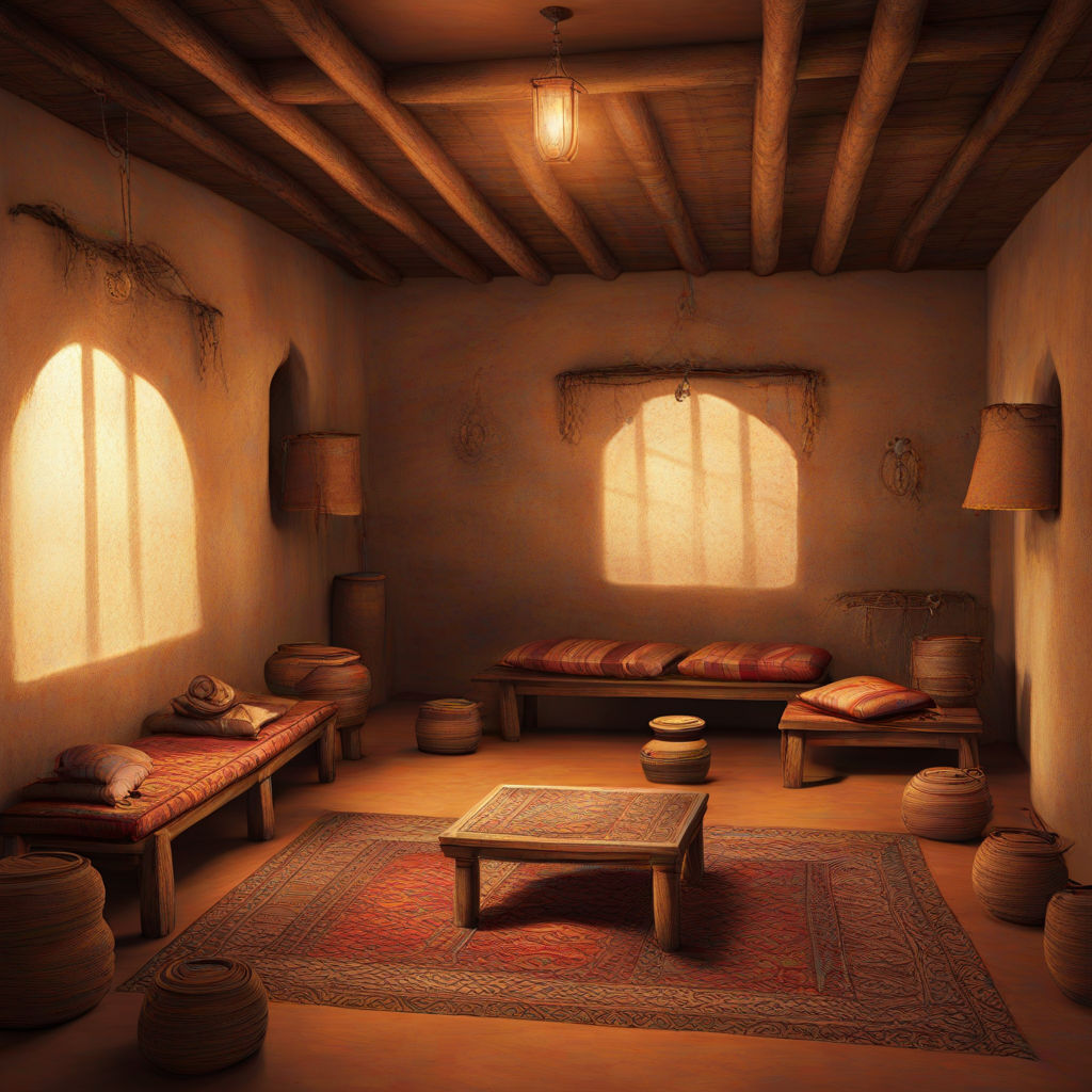 Indian village room interior digital art with furniture by asdf asdf ...