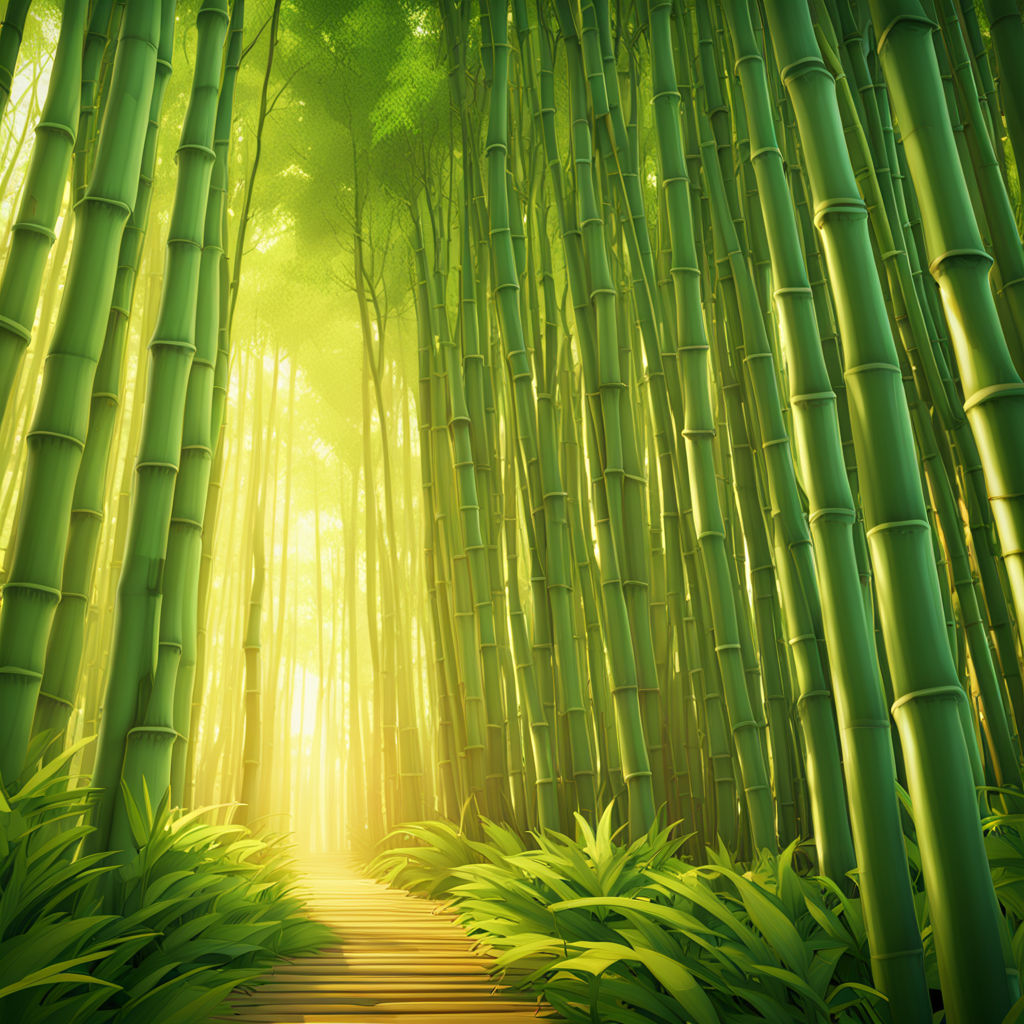 Bright morning bamboo forest by Nico Rosales - Playground