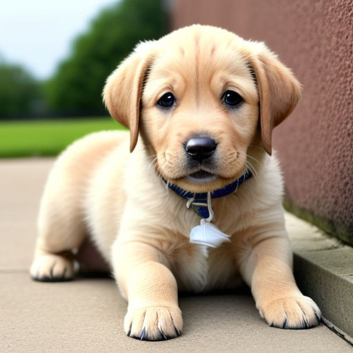 A photo of a cute Labrador Retriever puppy smiling by Henry Jun ...