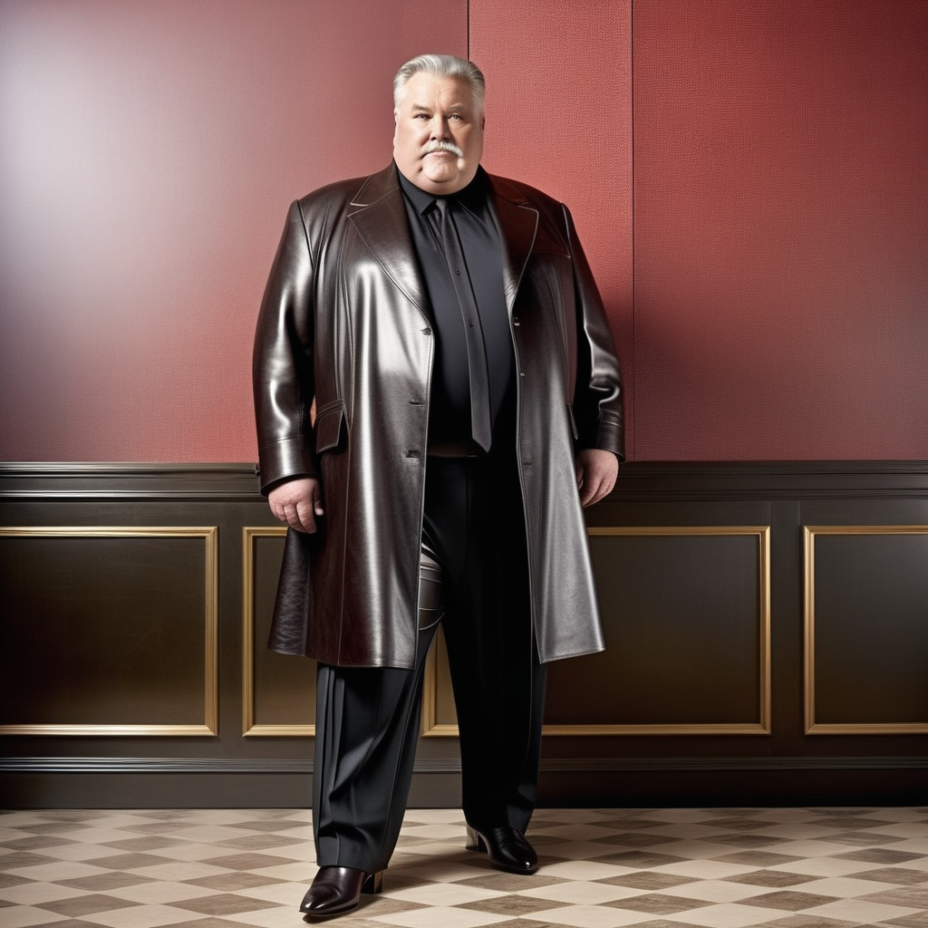 Old obese man by Lack Leder - Playground