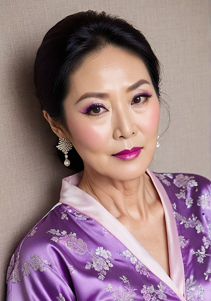 An attractive 54-year-old Korean woman radiating elegance an... by 장진혁 ...
