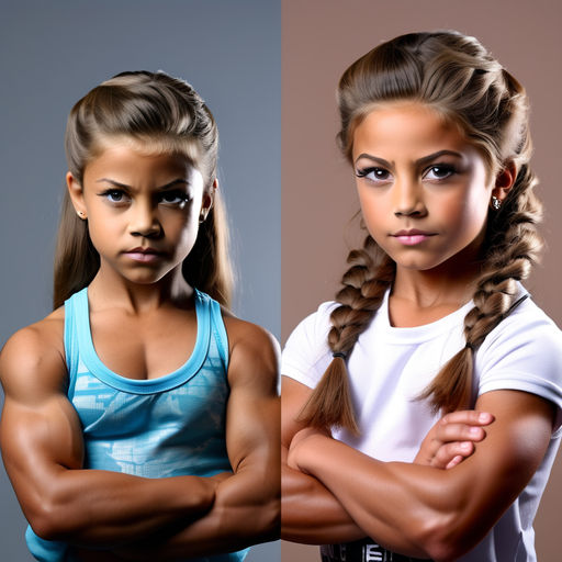 Ten year old girl bodybuilder with enormous steroid enhanced... by ...