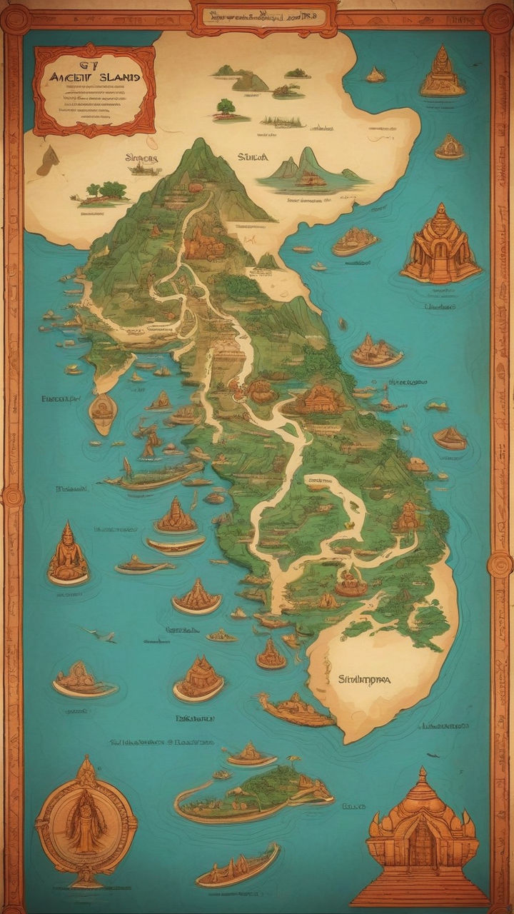 An animated map visualization of seven ancient islands (Jamb... by Ar ...