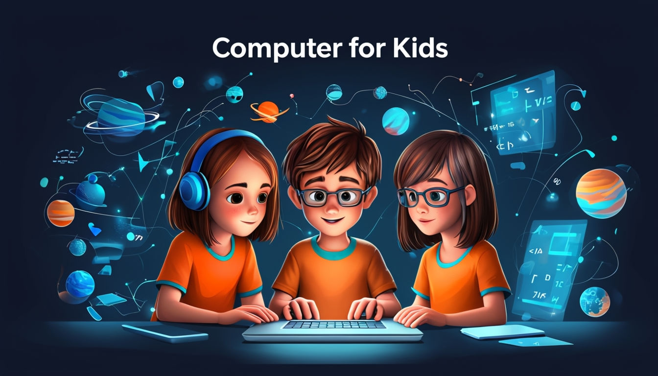 A digital illustration depicts three animated children by KIRON CHANDRA ...