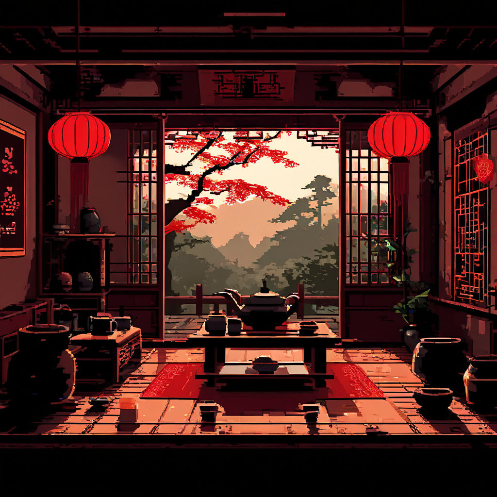 Tea ceremony in a Chinese house by Linestro - Playground