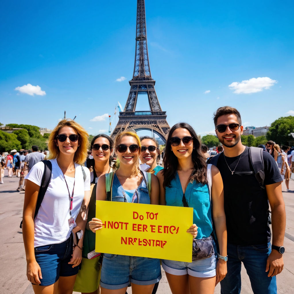 Group of diverse international tourists posing for a photo i... by 최예찬 ...