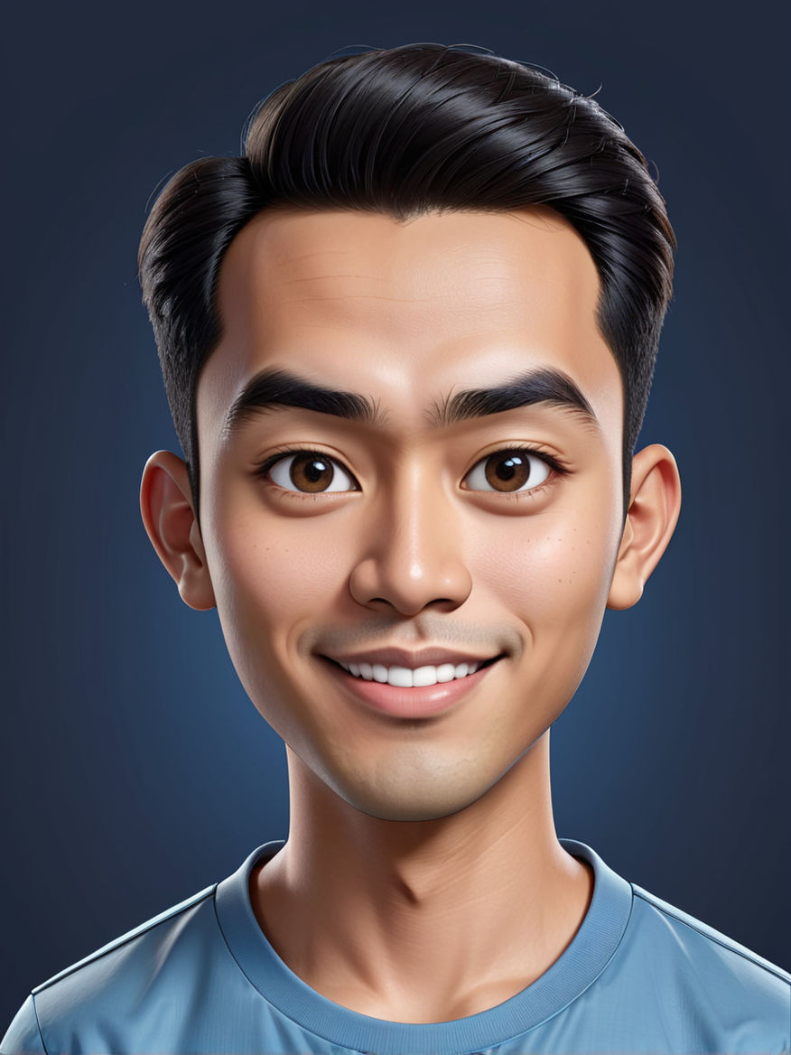 Caricature 3D cartoon style full body with a big head. 20 ye... by Rudhi Maya - Playground