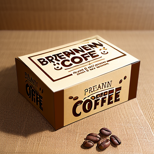 Create a design of a brown coffee box with beans all over pr... by JPR ...
