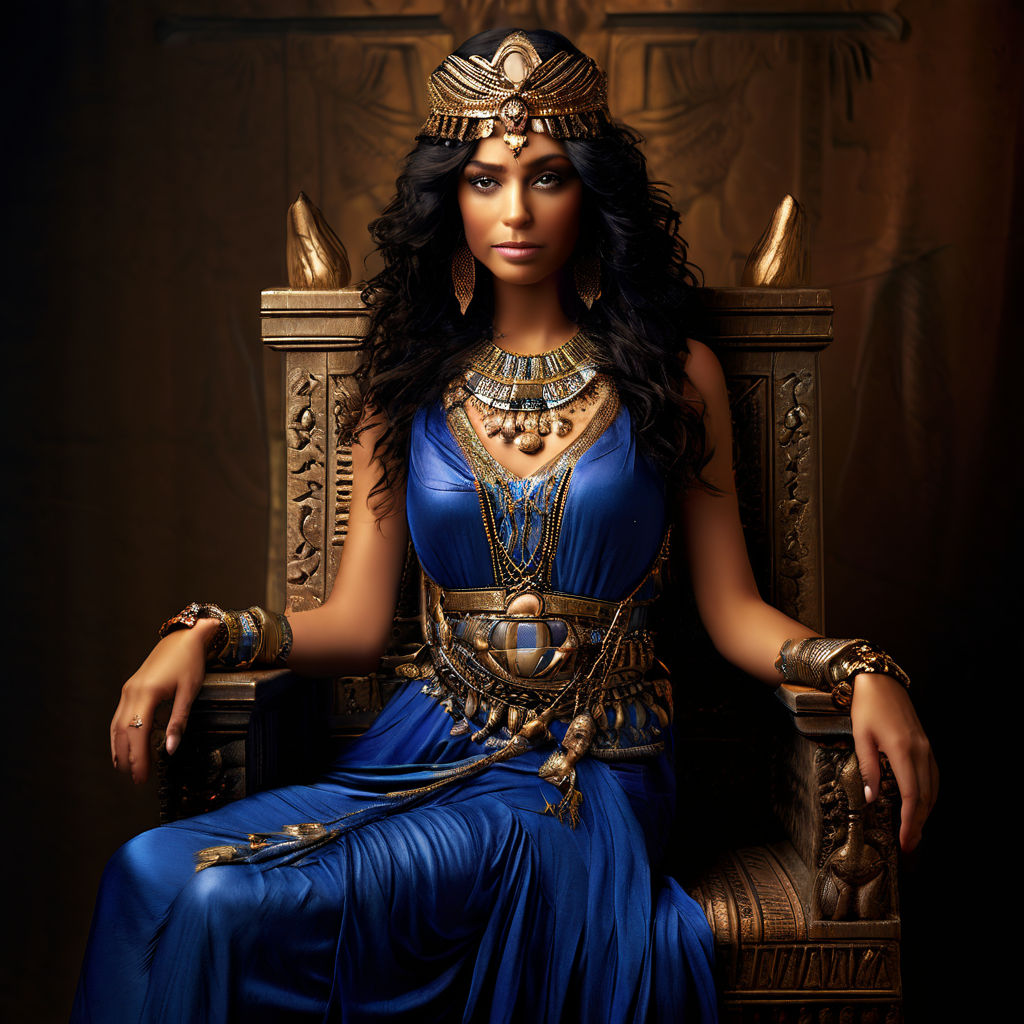 The goddess Isis was artistically portrayed as a human woman... by ...