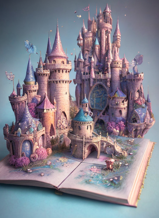 A wonderful magic pop-up world coming to life from a magic w... by ...