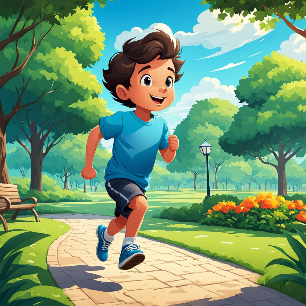 A little boy (Tommy) running in the park by alikex parker - Playground