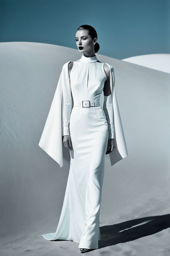 Fashion close up of a model inspired by Lillian Bassman by Bella Biancaneve - Playground