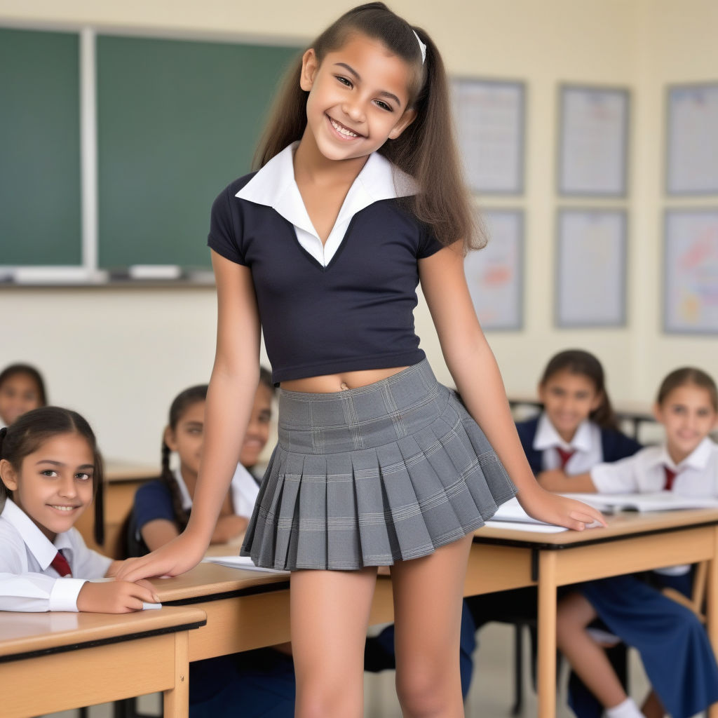12 Year Old Young Sexy Girl Wearing Very Short Micro Skirt By Liam Carpenter Playground