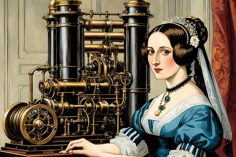 Ada Lovelace and the Analytical Engine by Leandro Meneghini da Luz - Playground