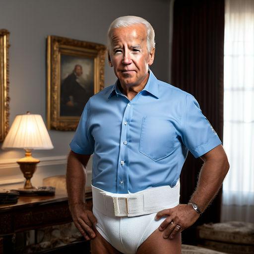 Biden in a diaper by Lincoln LaBar - Playground