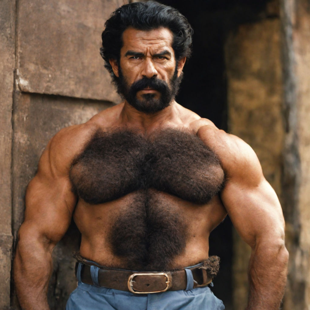 Masculine handsome huge bodybuilder Saddam Hussein with very... by ...