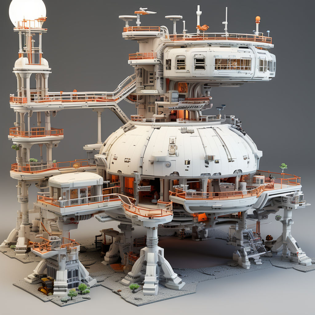 Moon base built main build legged structure by Yusuf - Playground