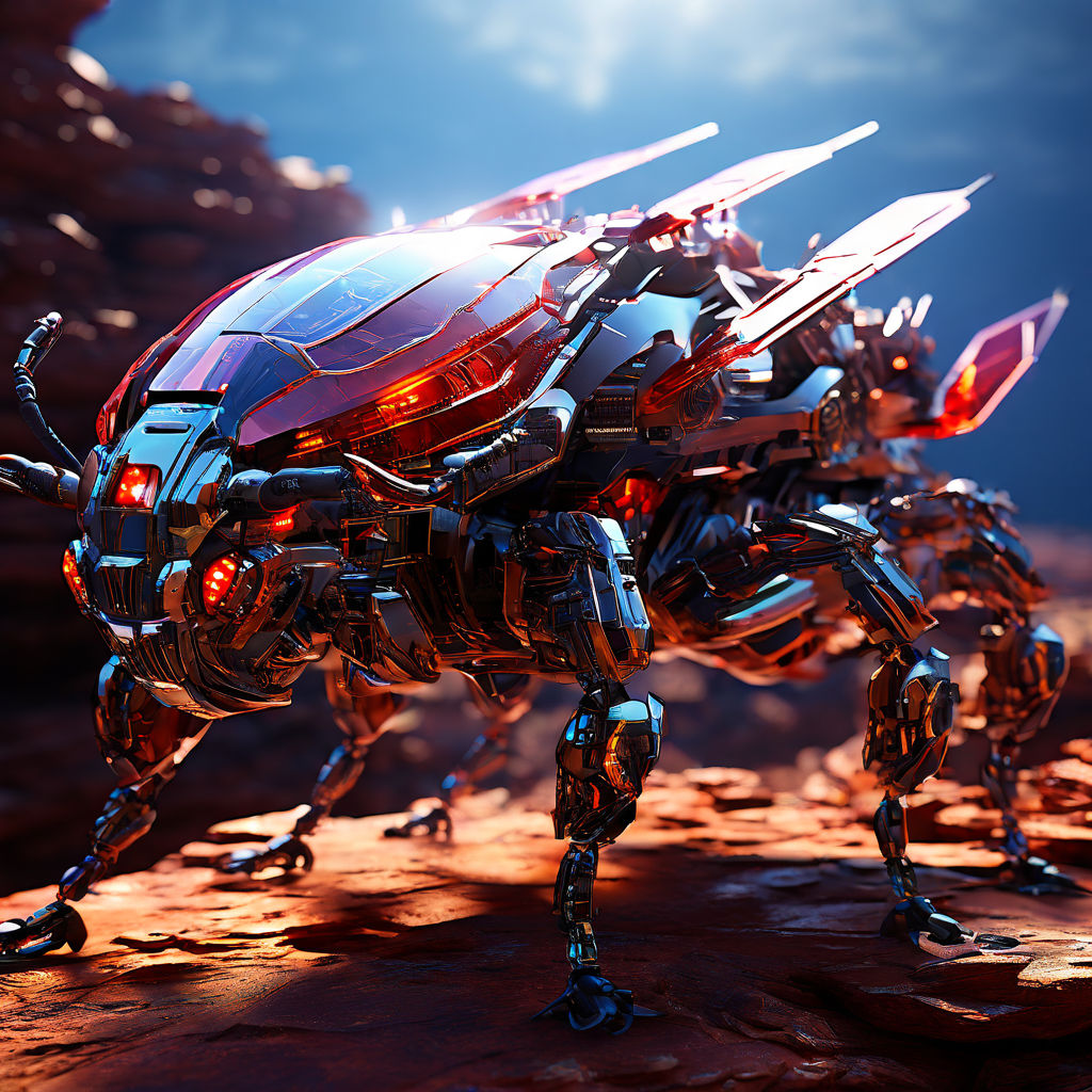 Mecha centipede aircraft carrier. Swarm of insect mecha flyi... by Nick ...