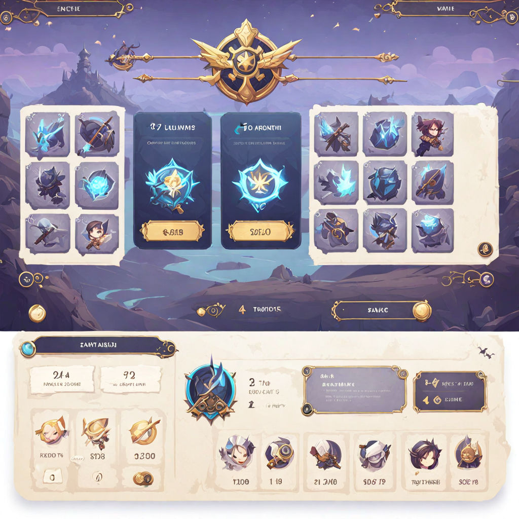 User interface for a game in the style of Genshin Impact by jose ...