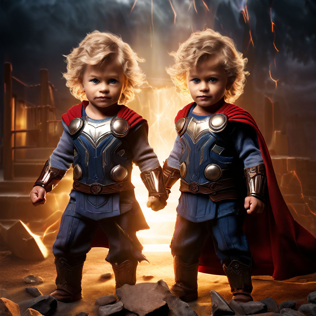 Thor transformation into twin kids brothers Made with Playgr... by Jai ...