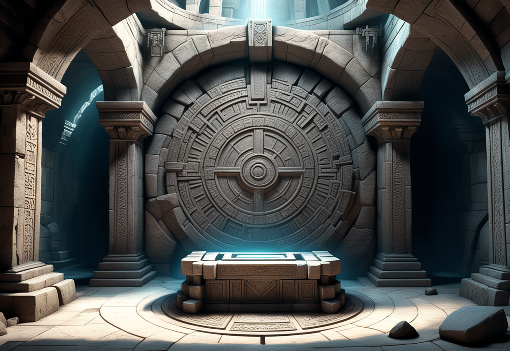 Ancient dwarf stone altar by Bruno Marcon - Playground