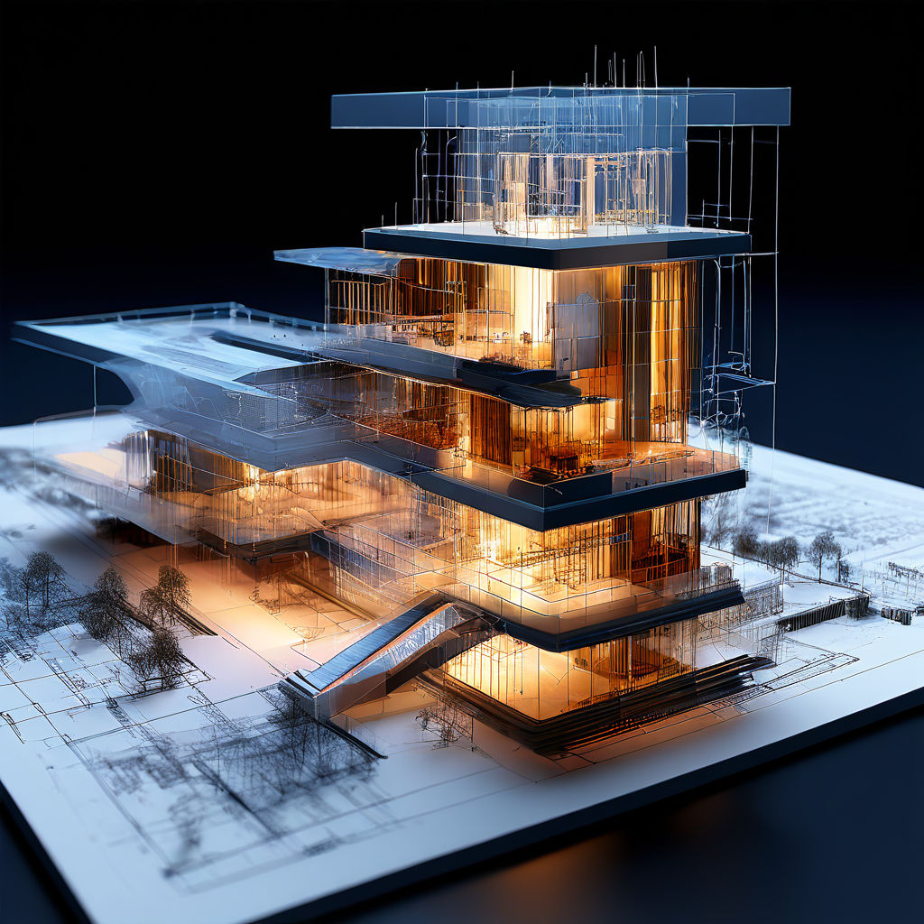 A hi-tech 3D model of a living building by Balte Jorns - Playground