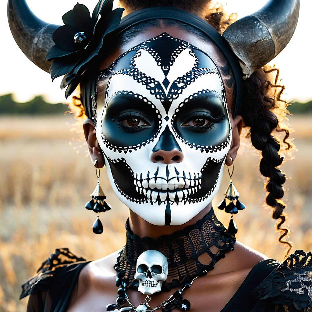 Voodoo Skull Face Paint