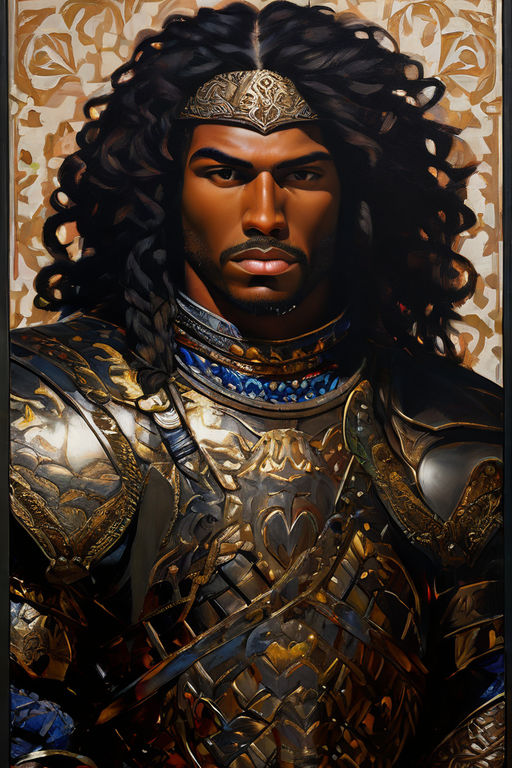 Oil painting of a Moorish warrior of legendary stature. Pic... by Angry ...