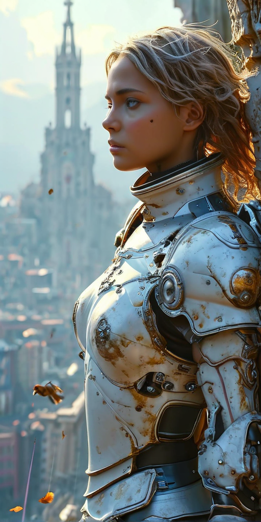Cyberpunk rock-star channeling Joan of Arc's kung-fu essence... by ... Cyberpunk rock-star channeling Joan of Arc's kung-fu essence... by ...