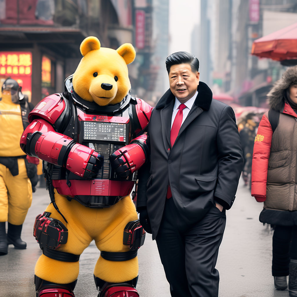 Chinese president Xi Jinping dressed as Winnie-the-Pooh in ... by B K ...