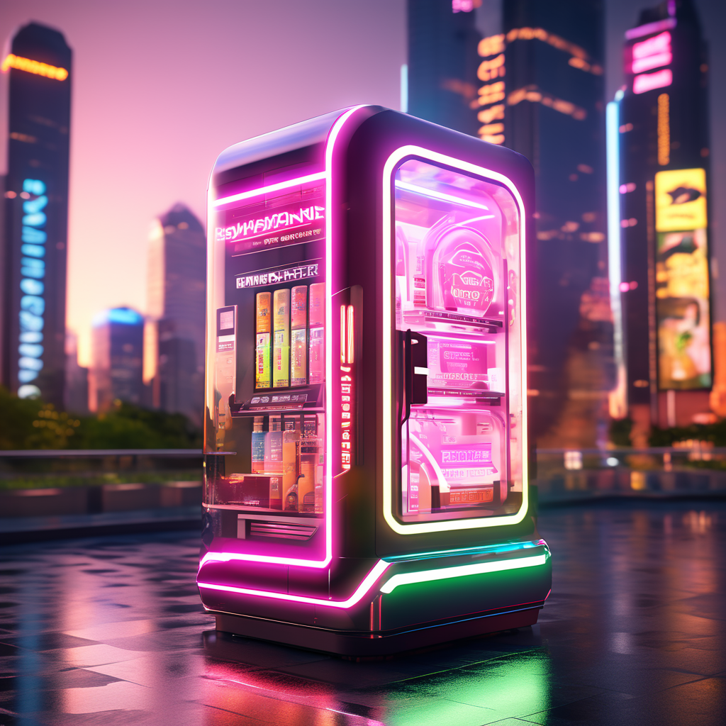 Futuristic vending machine that sells e-cigarettes by Tyler - Playground