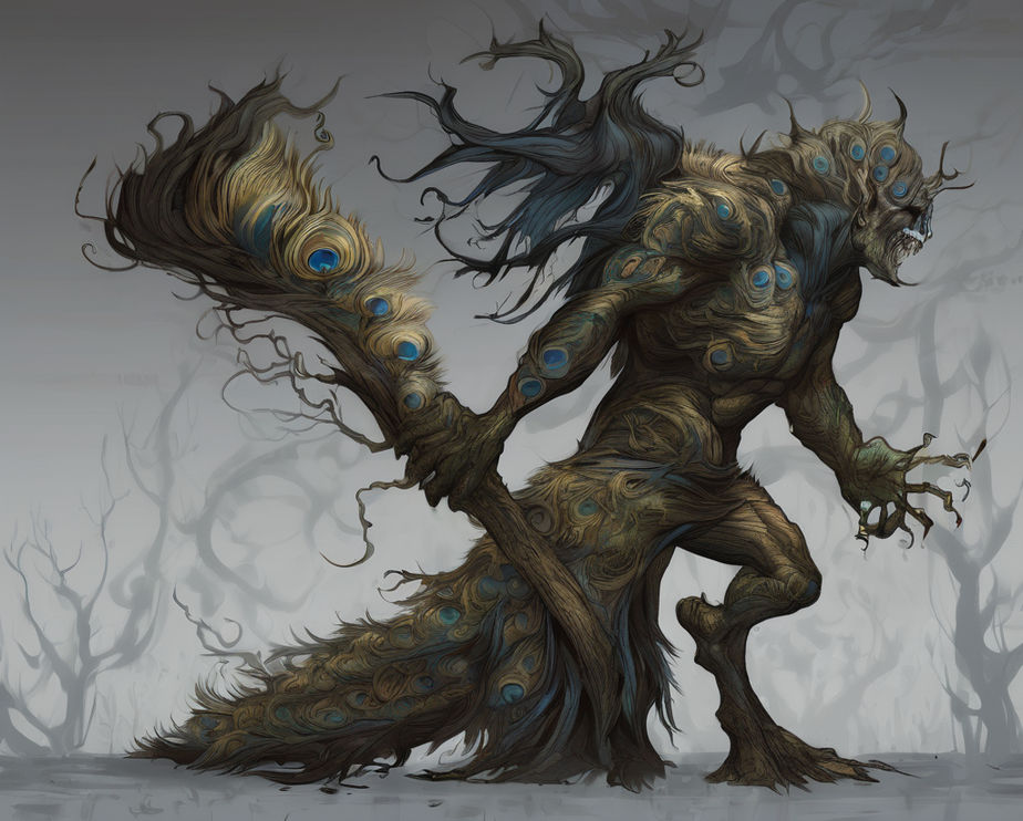 Nightmarish tree demon by Amanda Liu - Playground