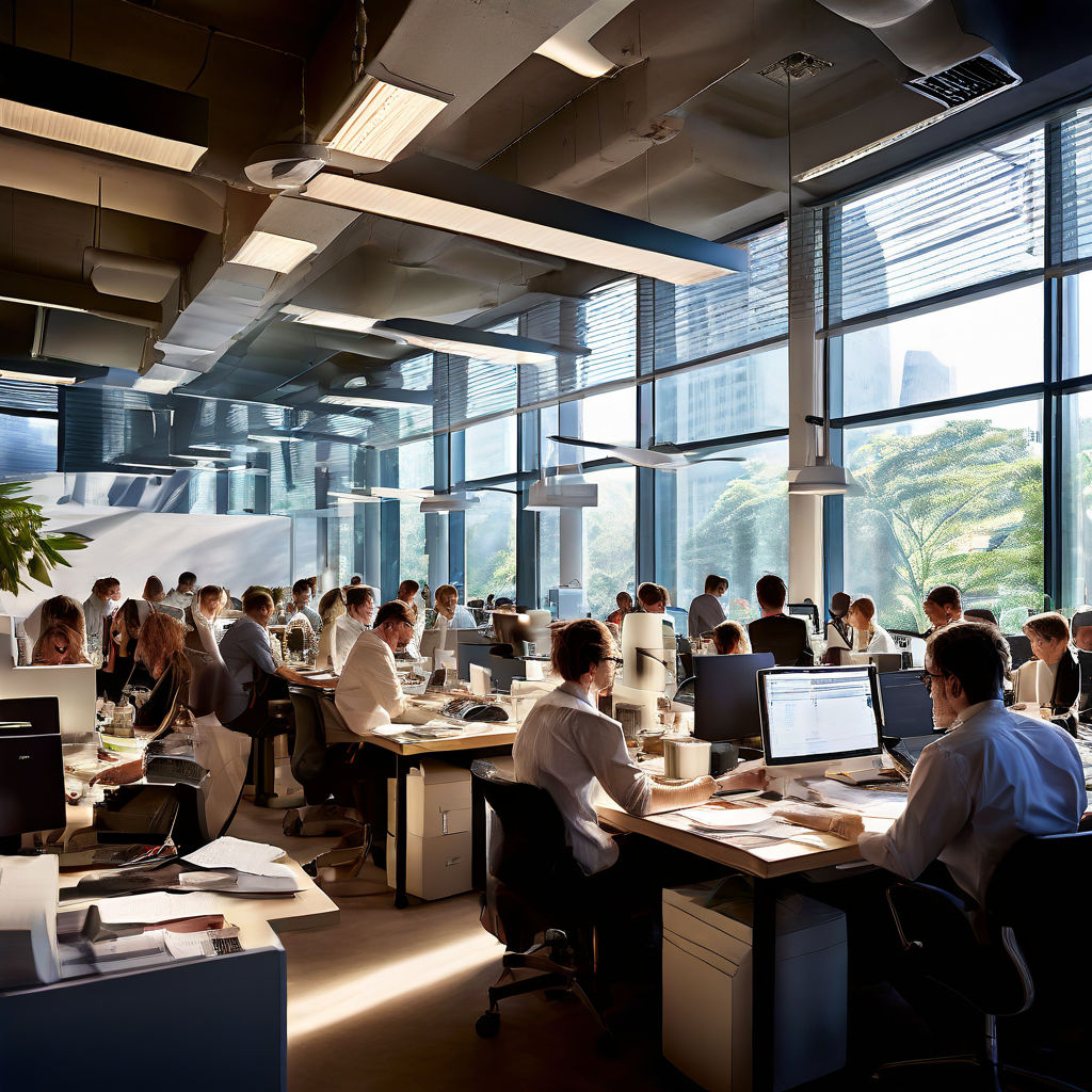 Crowded office space by 文炳勋 - Playground