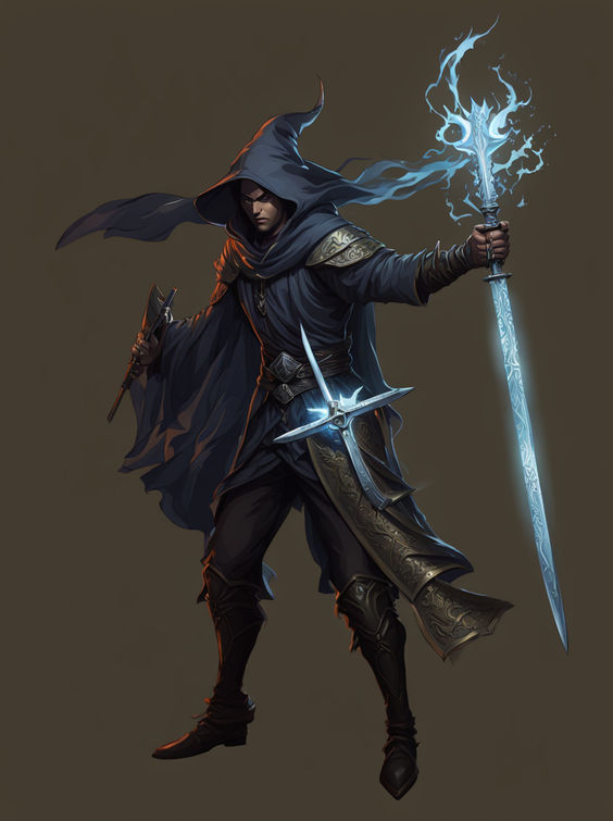 Mysterious Bladesinger Wizard from DnD by naefn - Playground