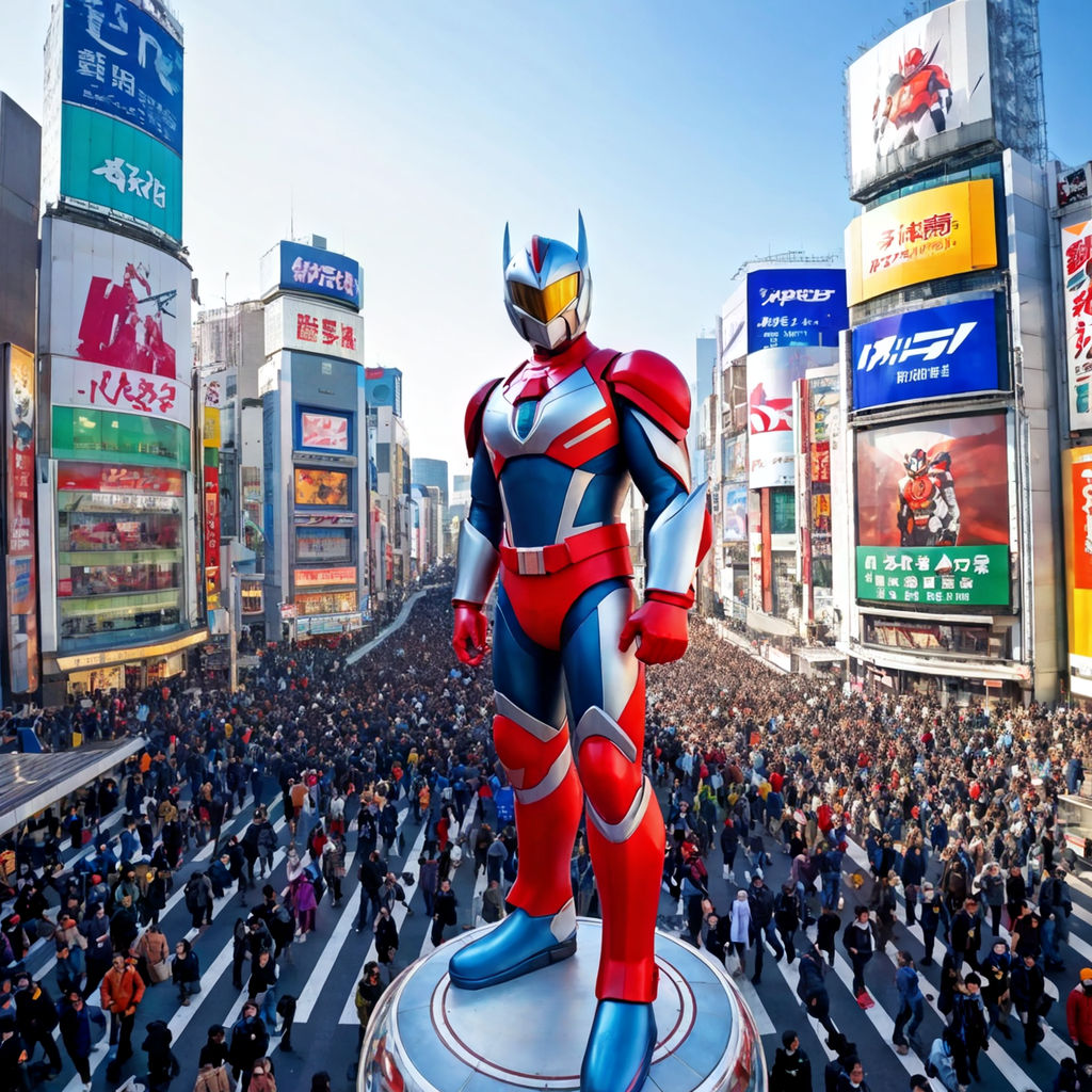 Ultraman and Kamen Rider inspired giant hero by Sad Wat - Playground