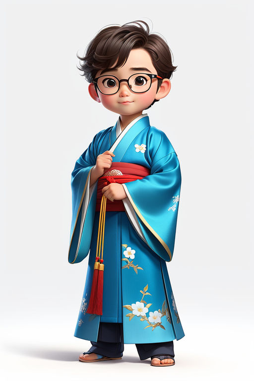 A cute boy wearing Hanfu by Seong Tat - Playground