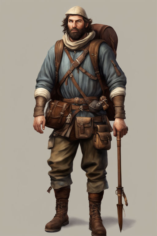 Realistic image of DnD character - Explorer. Medieval explor... by ...