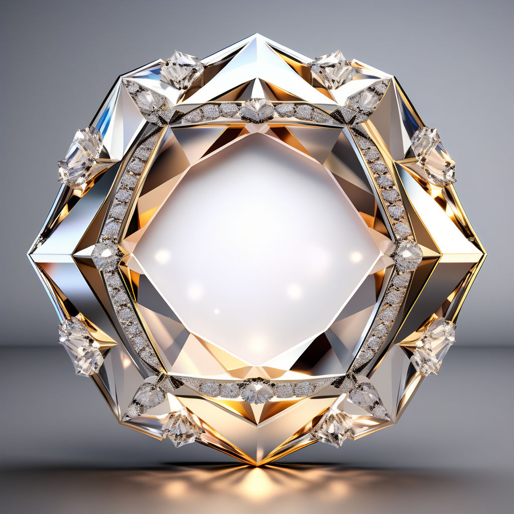 Photo frame adorned with exotic diamond shapes by Austin - Playground