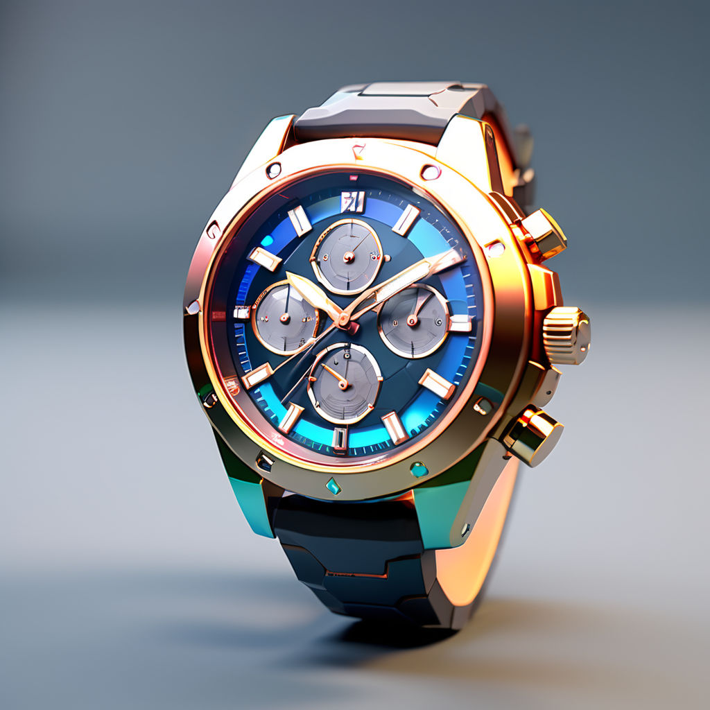 Low poly watch on the arm by Andrey AurismaNox - Playground