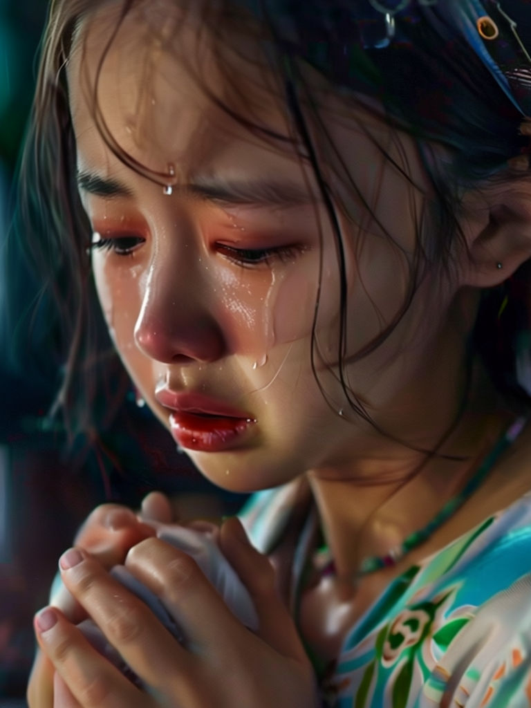 A spiritual young lady is crying quietly by Anastasia Holistic Sage ...