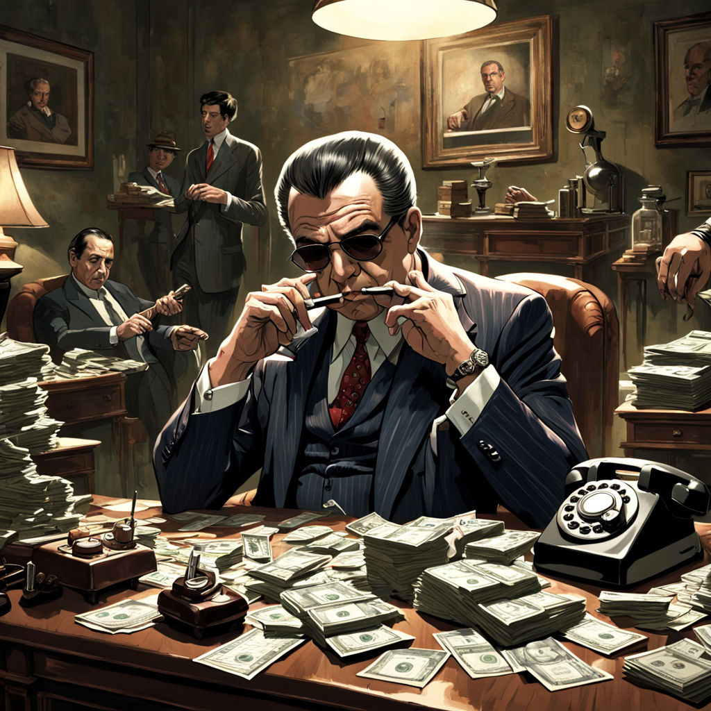 "Italian-American mob boss from the 70s by C. O.R. - Playground